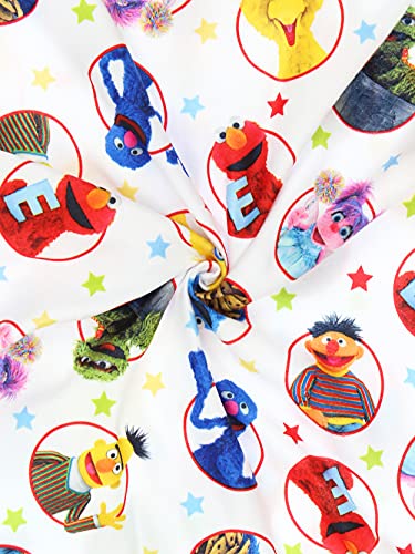 Sesame Street Elmo Infant Toddler Girls Granny Gown Nightgown (18 Months, White)