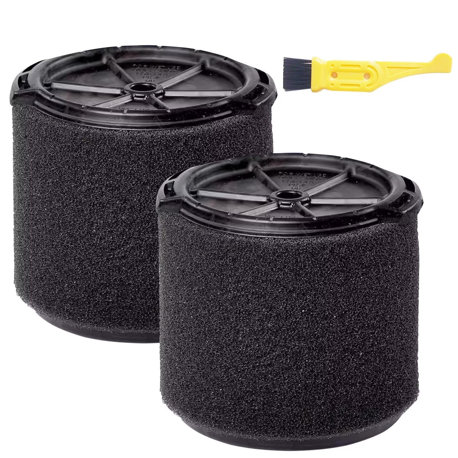 2 Pack VF3700 Replacement Filter for Ridgid for Shop Vac 4-4.5 Gallon Wet Dry Vacuum Cleaner, Fit WS0301VA WS0400DE WS14045