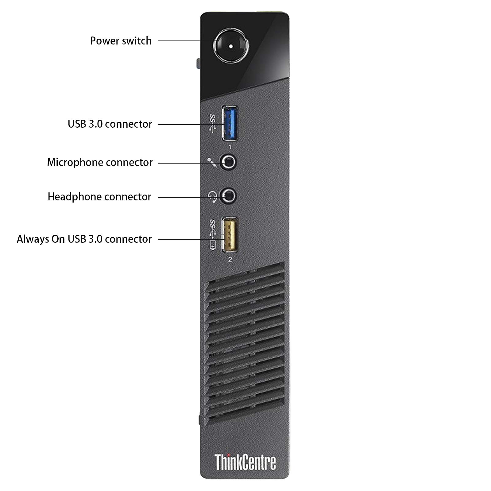 Lenovo ThinkCentre M83 Tiny Desktop PC Computer Package, Intel Quad Core i5-4590T, 8G, 256G SSD, USB 3.0, VGA, DP, 20 Inch LCD Monitor(Brands May Vary), Keyboard, Mouse, Win 10 Pro (Renewed)