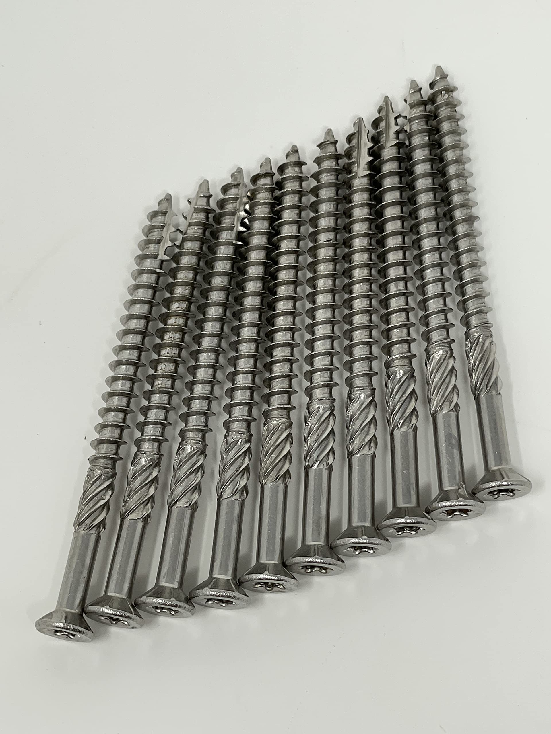 #10 x 2-1/2'' T25 Stainless Steel Wood Screw Torx/Star Drive Head (3 Pounds - 270 Approx. Count) by Simply, Silver