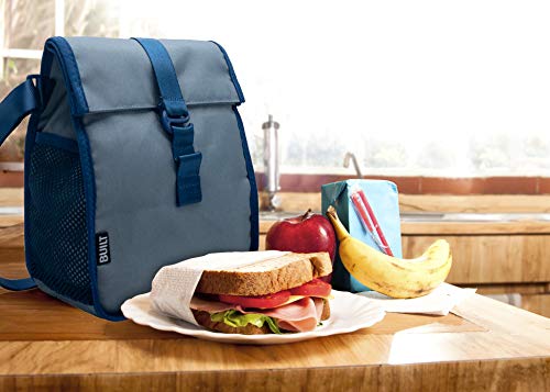 BUILT Crosstown Stain Resistant Insulated Lunch Bag with Adjustable Shoulder Strap Citadel 5269922