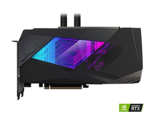GIGABYTE AORUS GeForce RTX 3080 Xtreme WATERFORCE 10G (REV2.0) Graphics Card, All-in-one Cooling System, LHR, 10GB 320-bit GDDR6X, GV-N3080AORUSX W-10GD REV2.0 Video Card