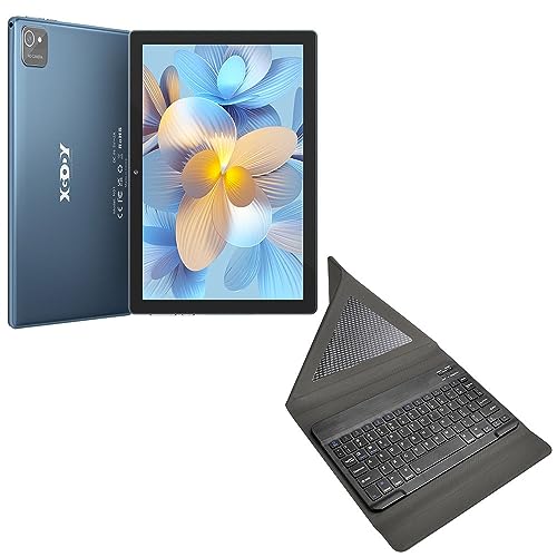10 Inch Tablet Android 4GB 64GB PC IPS Screen Ultra-Thin 2.4G WiFi Bluetooth Type-C Tablets with Keyboard Gift for Kids Blue with Keyboard/China