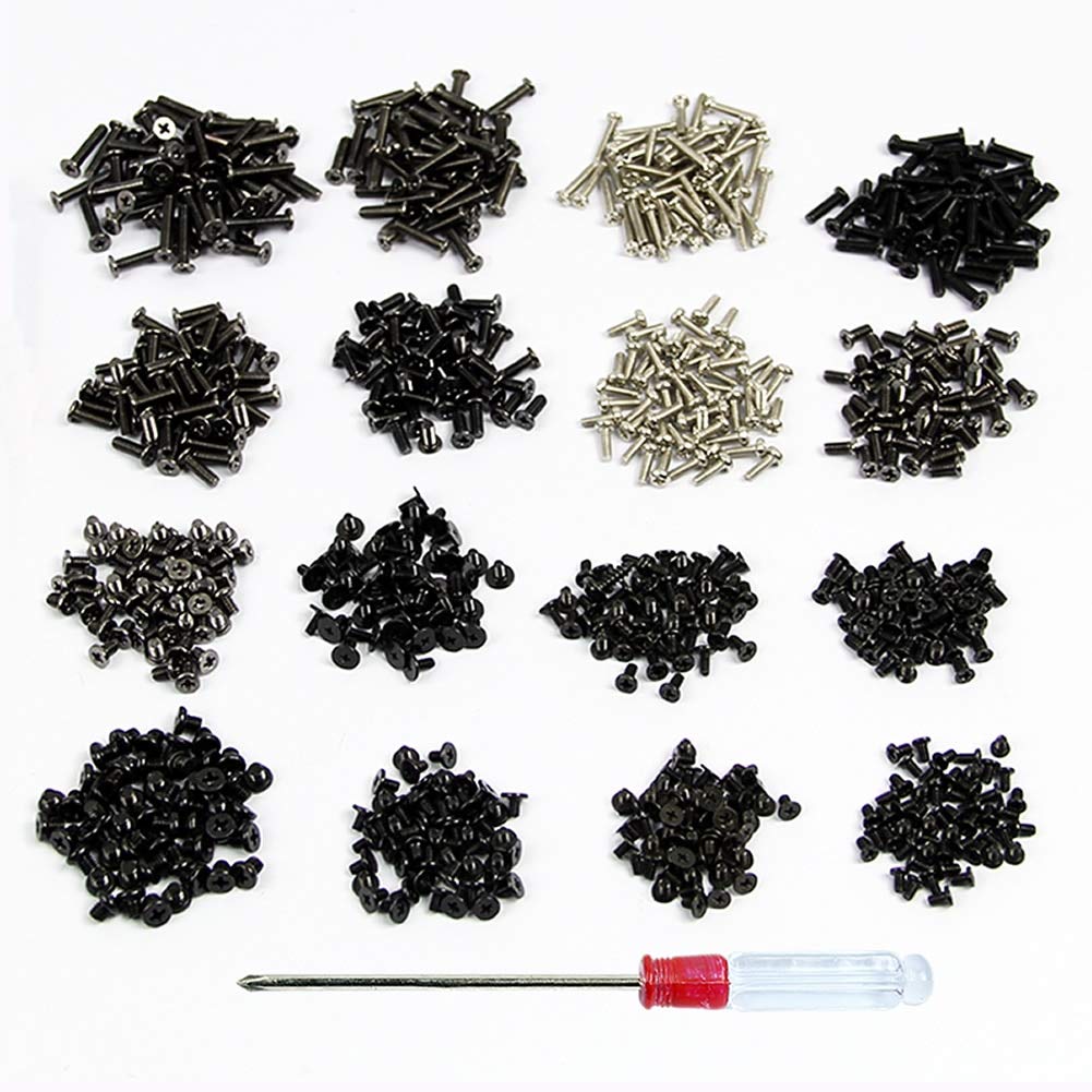 800pcs for Laptop Screws Set + Screwdriver for Toshiba Sony Dell IBM Samsung for Lenovo SCRW-130176
