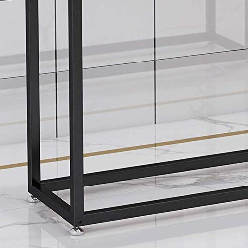 M-TOP Towel Holder Floor Standing for Bathroom, 2-Tier 43.3" Tall Freestanding Hand Towel Rack Stainless Steel Towel Rail Bath Storage to Keep Towels Dryblack-95x20x110cm