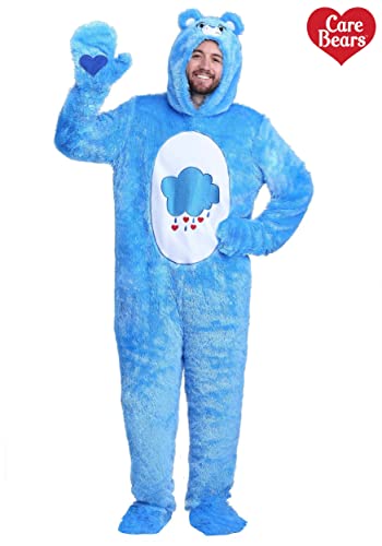 Adult Care Bears Classic Grumpy Bear Costume Grumpy Bear Onesie Suit for Men and Women Medium
