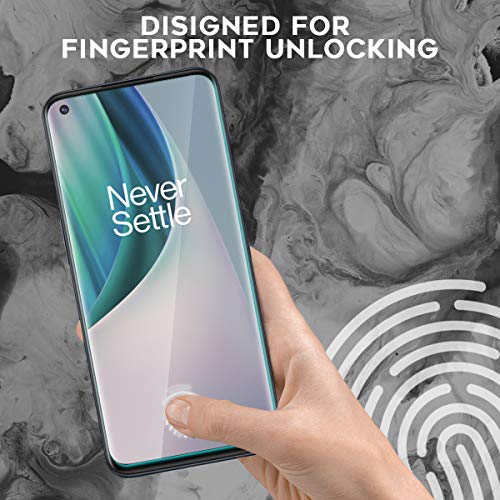 Orzero (5 Pack) Compatible for OnePlus Nord N10 5G 3 Pack Tempered Glass Screen Protector+ 2 Pack Flexible Glass Camera Lens Protector, HD Bubble-Free (Lifetime Replacement)