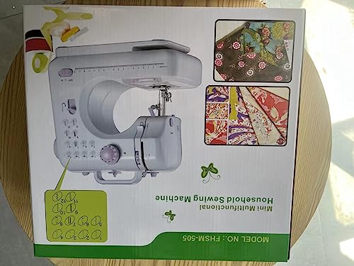 12 Stitch Multi-Function Sewing Machine, Household Sewing Machine, Electric Sewing Machine, Portable Sewing Machine,Double-line Two-speed Reverse Stitch