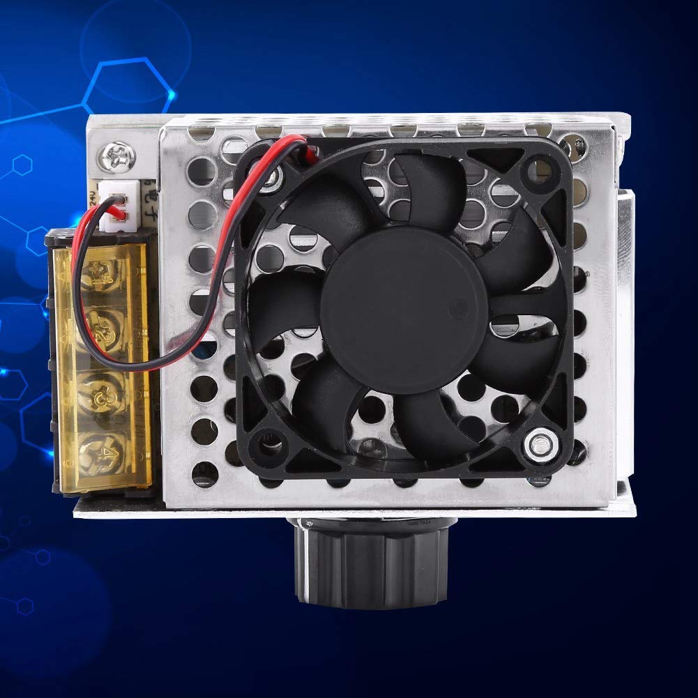 4000W SCR Electric Voltage Regulator Dimmer Temperature Motor Speed Controller with Fan Thermostat