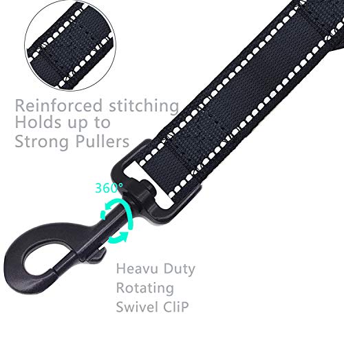 CHMETE Short Dog Leash Heavy Duty Dog Leash with Comfortable Padded Handle Reflective Training Dog leashes for Medium Large Dogs Up to 80lbs