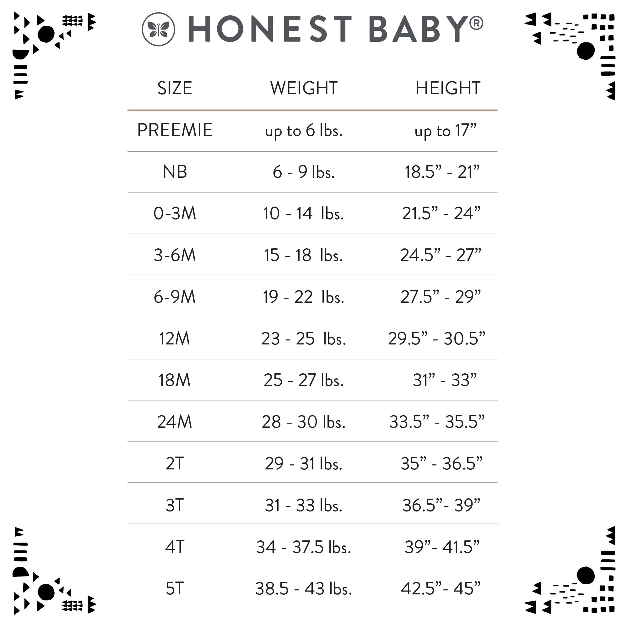 HonestBaby Organic Cotton Kimono Coverall, Pattern Play, 0-3 Months