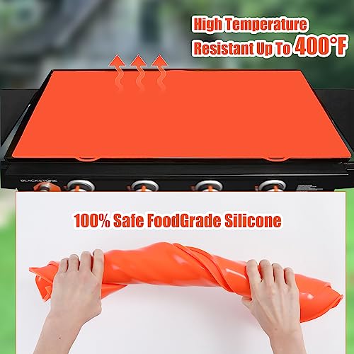 36'' Griddle Mat for Blackstone, Cuttable Silicone Griddle Mat Non-Stick Grill Mats Griddle Grill Silicone Cover Griddle Protective Mat Griddle Mat Protector (36/28/22inch)