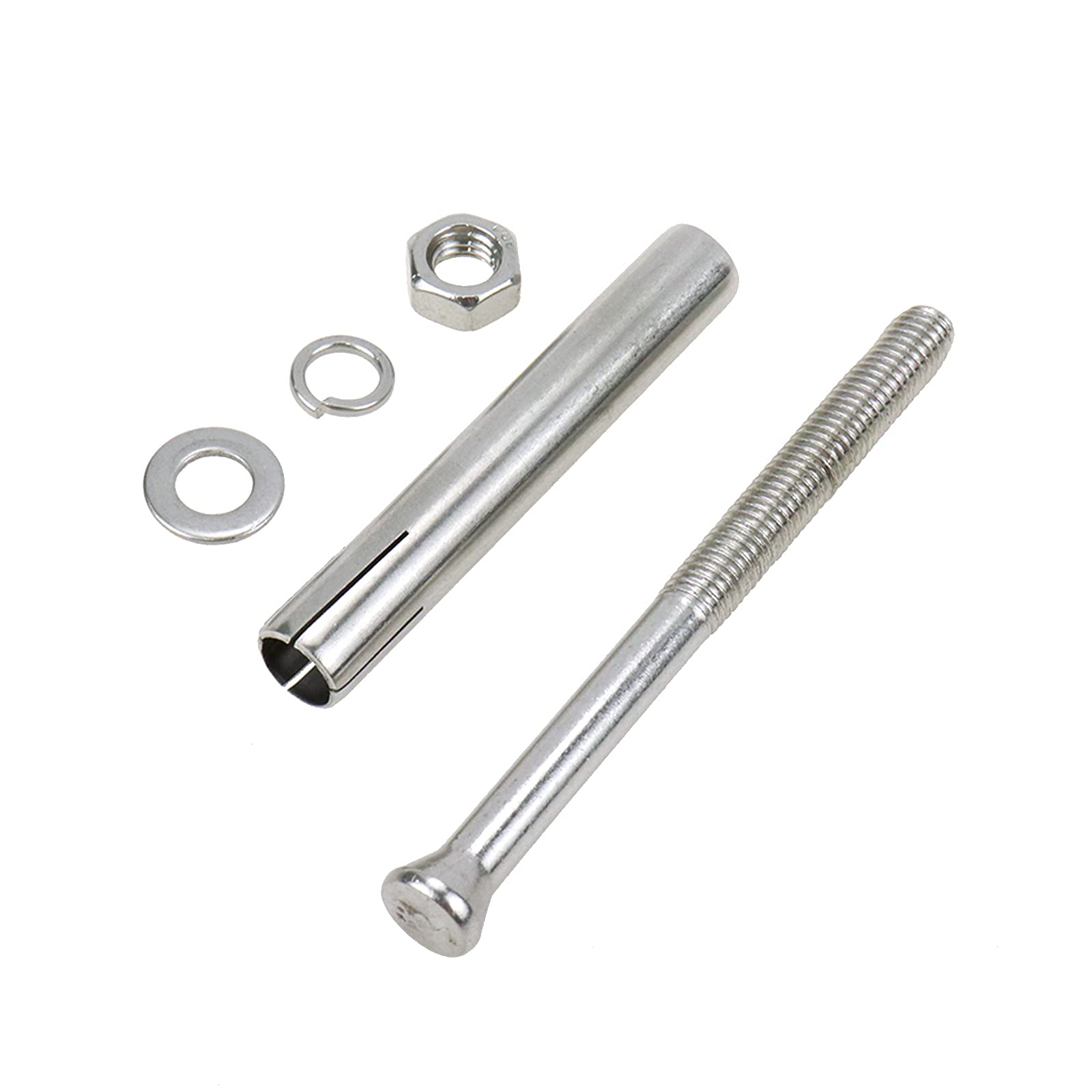 Dahszhi 10Pcs Stainless Steel M8x100mm Hex Nut Sleeve Hammer Drive Anchor Expansion Bolt Fastener