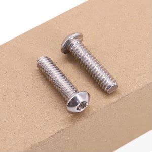 10-32 x 1/2" (50 PCS) Button Head Socket Cap Screws, Stainless Steel 304 (18-8), Full Thread, Fine Thread UNF, ASME/ANSI B18.3-11