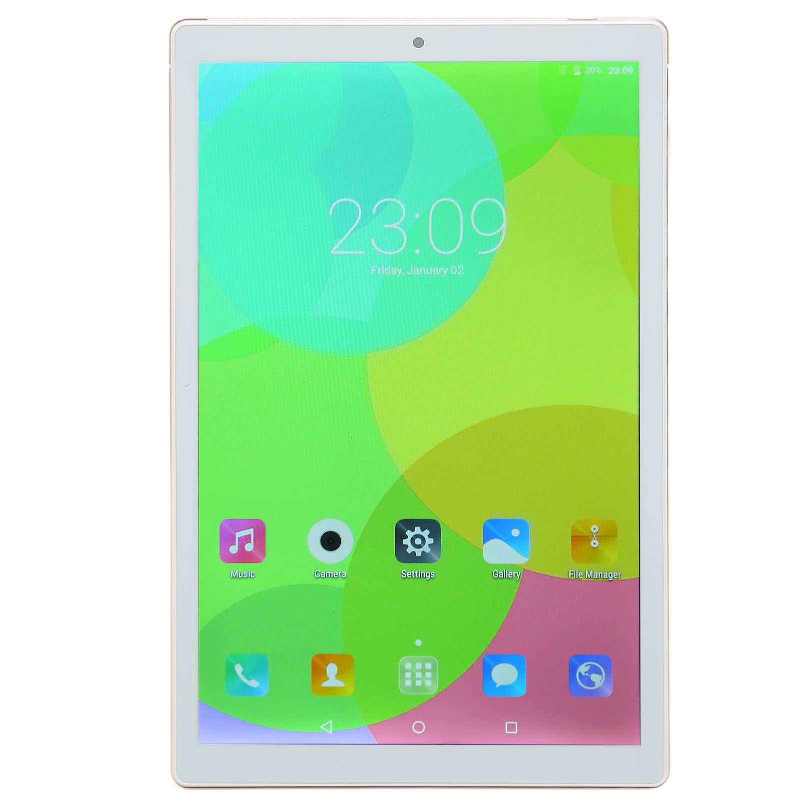 10.1in Tablet Android11 Tablet, Octa Core, 6GB RAM, 128GB ROM, 2560x1600 IPS Display, Dual Camera, 2.4G/5G WiFi, Rechargeable, 5000mAh, Golden (US Plug)