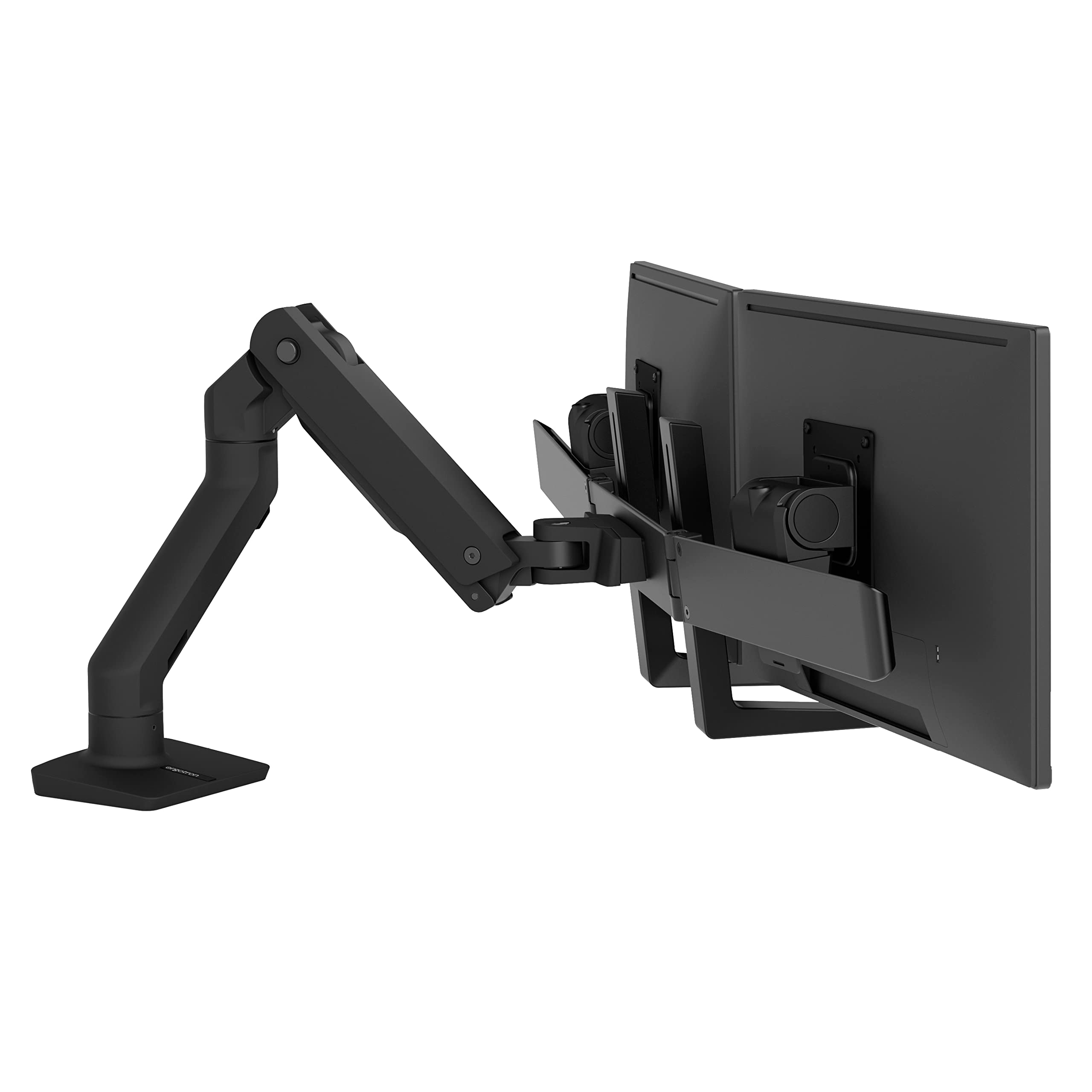 Ergotron ā HX Dual Monitor Arm, VESA Desk Mount ā for 2 Monitors Up to 32 Inches, 5 to 17.5 lbs Each ā Matte Black