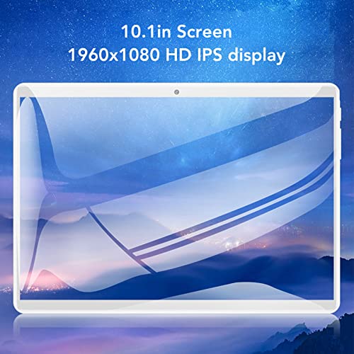 10.1in Tablet PC for Kids and Adults,2.4G 5G WiFi,6GB RAM 128GB ROM,1960x1080 IPS Display,MT6797 Deca Cores CPU,8800mAh Tablet for Android 10,GPS,BT5.0(Blue)