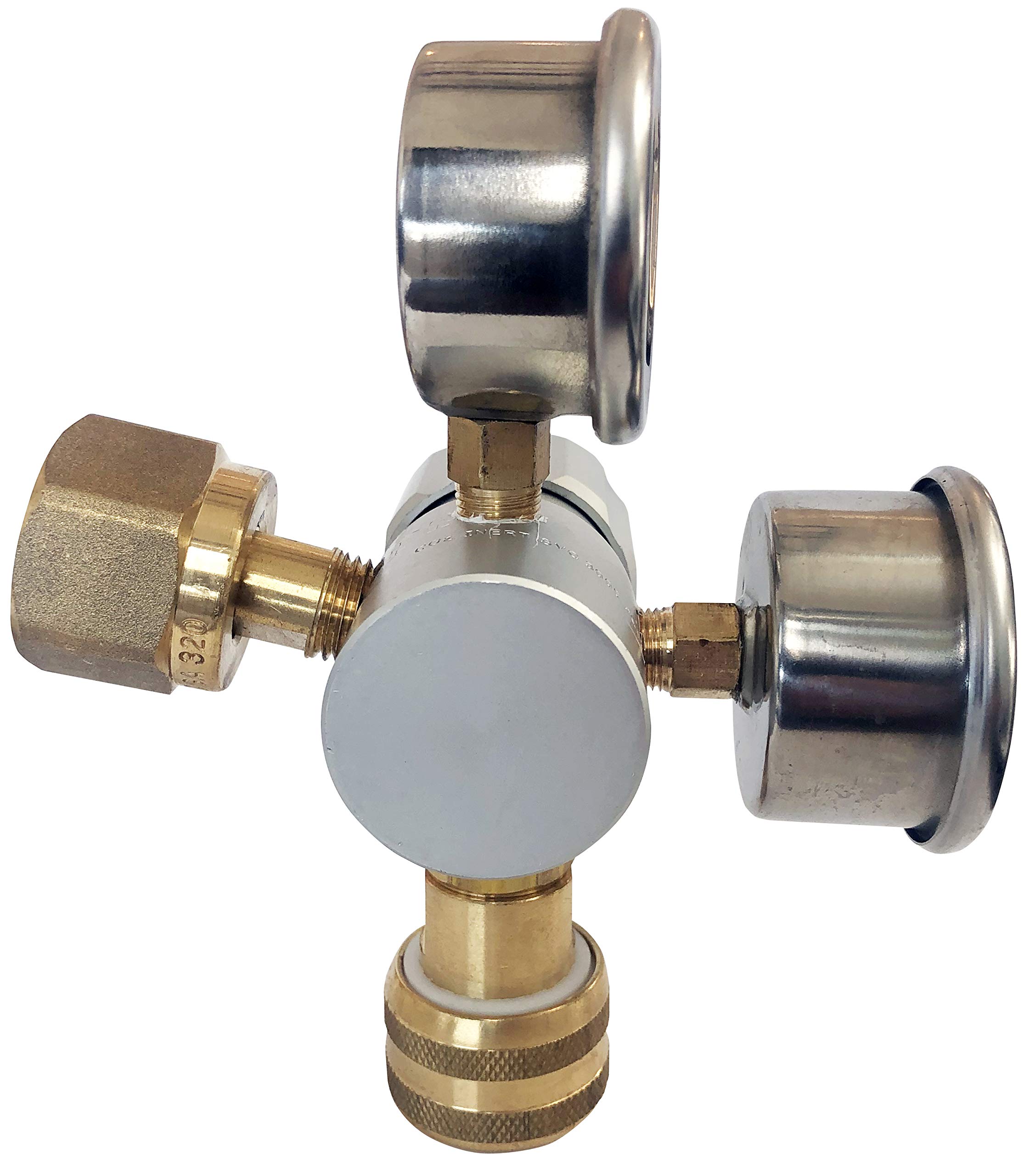 10 lb co2 Carbon Dioxide Aluminum Cylinder and 250 PSI Adjustable High Flow Regulator for Inflating Off Road Tires