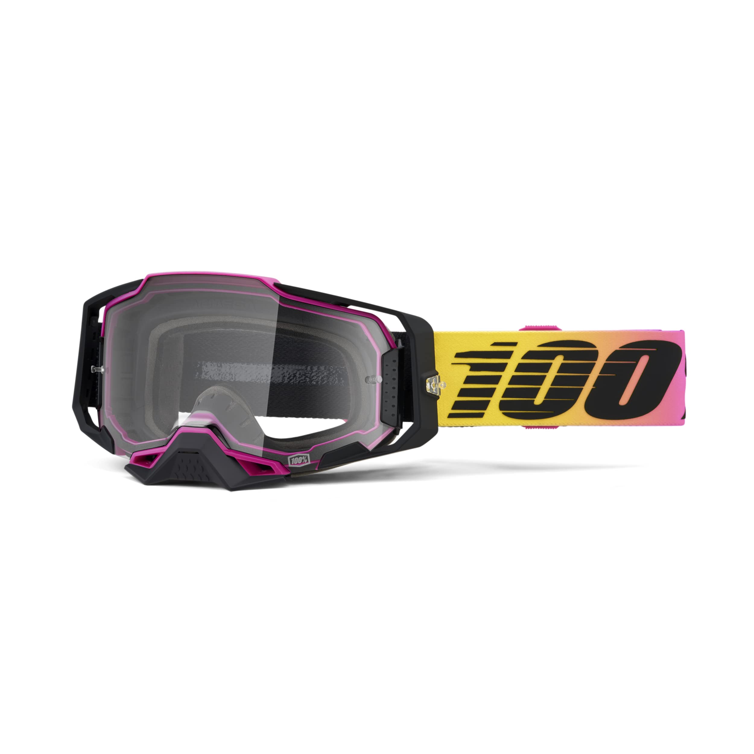 100% ARMEGA Premium Protective Goggle (War - Red HiPER Silver Mirror Lens)