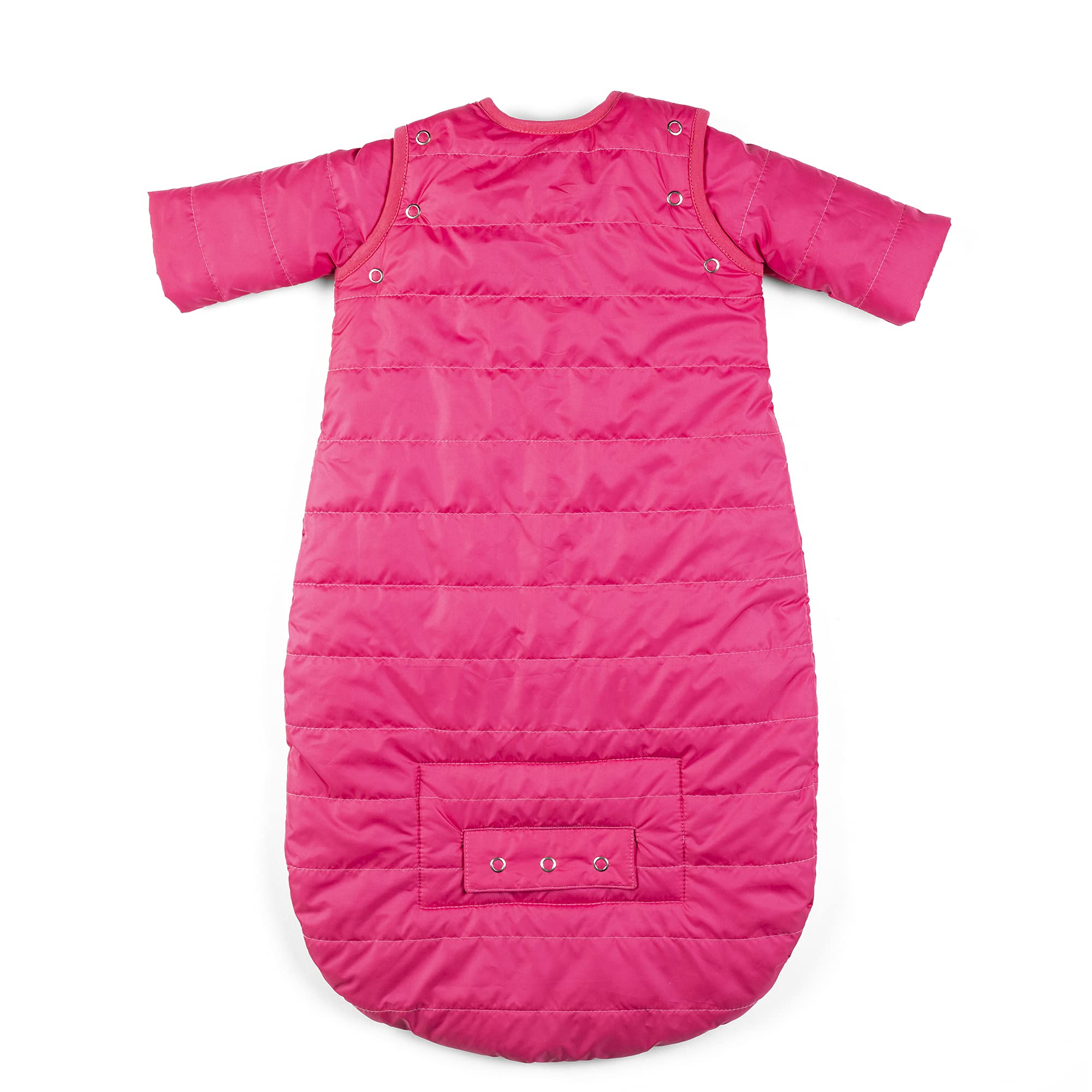 baby deedee Sleep Nest Travel Quilted Baby Sleeping Bag Sack with Sleeves, Hot Pink, Large (18-36 Month)