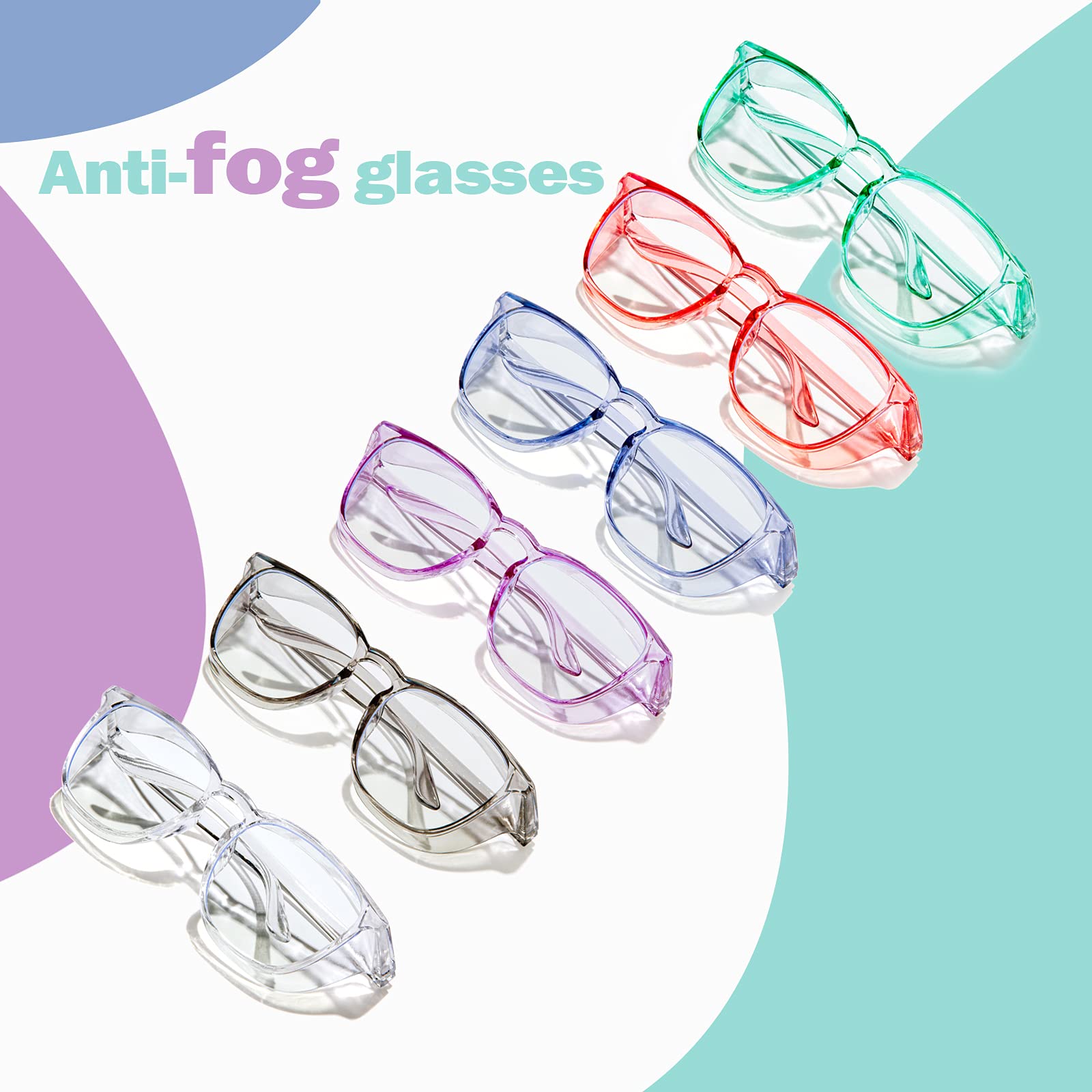 Zoldag Safety Glasses Anti Fog Safety Goggles for Nurses,Blue Light Blocking Glasses Protective Eyewear for Women Nurses