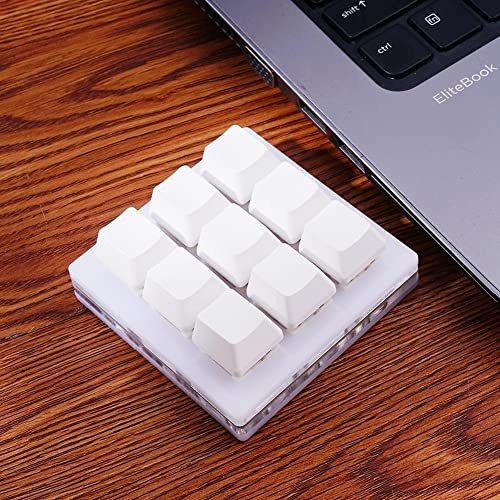 9 Keys OSU Gaming Keyboard, Mini RGB Macro Programming SimPad Support Hot-swap Switch Customize Mechanical Gaming Keypad (Color : Black Switch)
