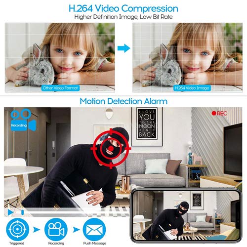 4CH 1080P Network Video Recorder DVR Security Camera Sets AHD CCTV Home Security Camera Digital Video Recorder +4 x Cameras +4 x BNC Cables(NO HDD)