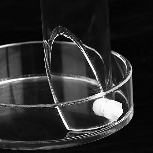 Acrylic Shrimp Feeder Tube, Ornamental Aquarium Feeding Tube Fish Food Container Set with Sucker Hook Fish Tank Aessories(40cm)