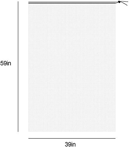 Alpurple 2PCS Insect Bird Barrier Netting Mesh with Drawstring-3.2 x 4.9 ft Garden Bug Netting Plant Cover-Fruit Tree Net for Protect Plant Fruits Citrus Flower from Insect Bird Eating