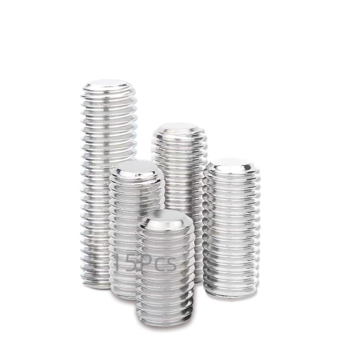 1/2-13 x 1/2", 1/2-13 x 1/2" Hex Screw, 1/2-13 x 1/2" Socket Screw, 1/2-13 x 1/2" Set Screw, 1/2-13 x 1/2" Socket Set Screw, 1/2-13 x 1/2" Hex Socket, 1/2-13 x 1/2" Hex Socket Screw, (15Pcs)
