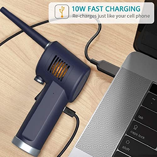 ALAGOON Cordless Electric Air Duster, Powerful 33000 RPM Air Blower, Replacement for Canned Air Spray Cans,Computer Keyboard Cleaner,10W Fast Charging(Blue)