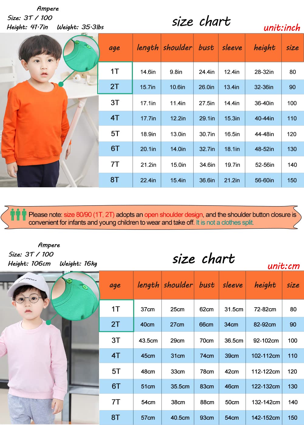 AIWUHE Toddler Boys Girls Solid Pullovers Sweatshirt Long Sleeve T-Shirt Kids Cotton Crewneck Thin Tops Blouse 2T Gray 90