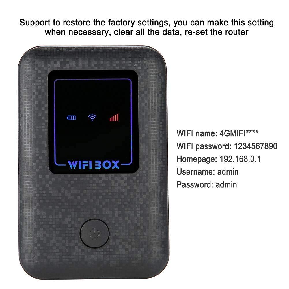 4G LTE Mobile Hotspot Device, Box-high Speed-2100Mah-can Connect up to 10 Users-USB Charging Portable 4G Router,Suitable for Mobile Phones,Laptops,etc.(T1)