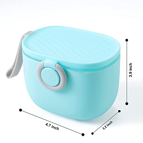 PandaEar Baby Infant Formula Dispensers Mixers| Portable Container Scoop Included| Travel Outdoor Activities (Blue)