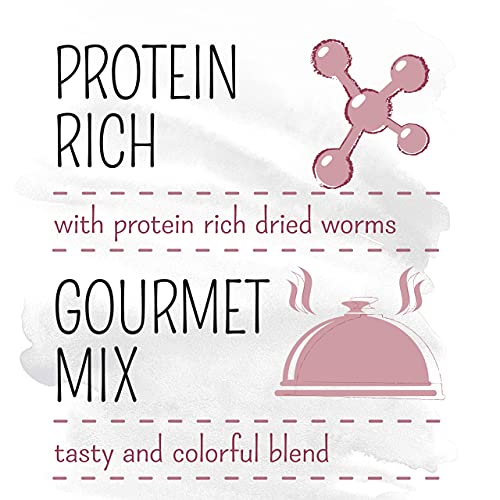 Witte Molen Pure Hamster Food Seed Mixture Mealworms, Sunflower Seeds, Puffed Rice, Grape Nuts, No Artificial Preservatives Dry Food, 1.7 lbs - 5 Pack