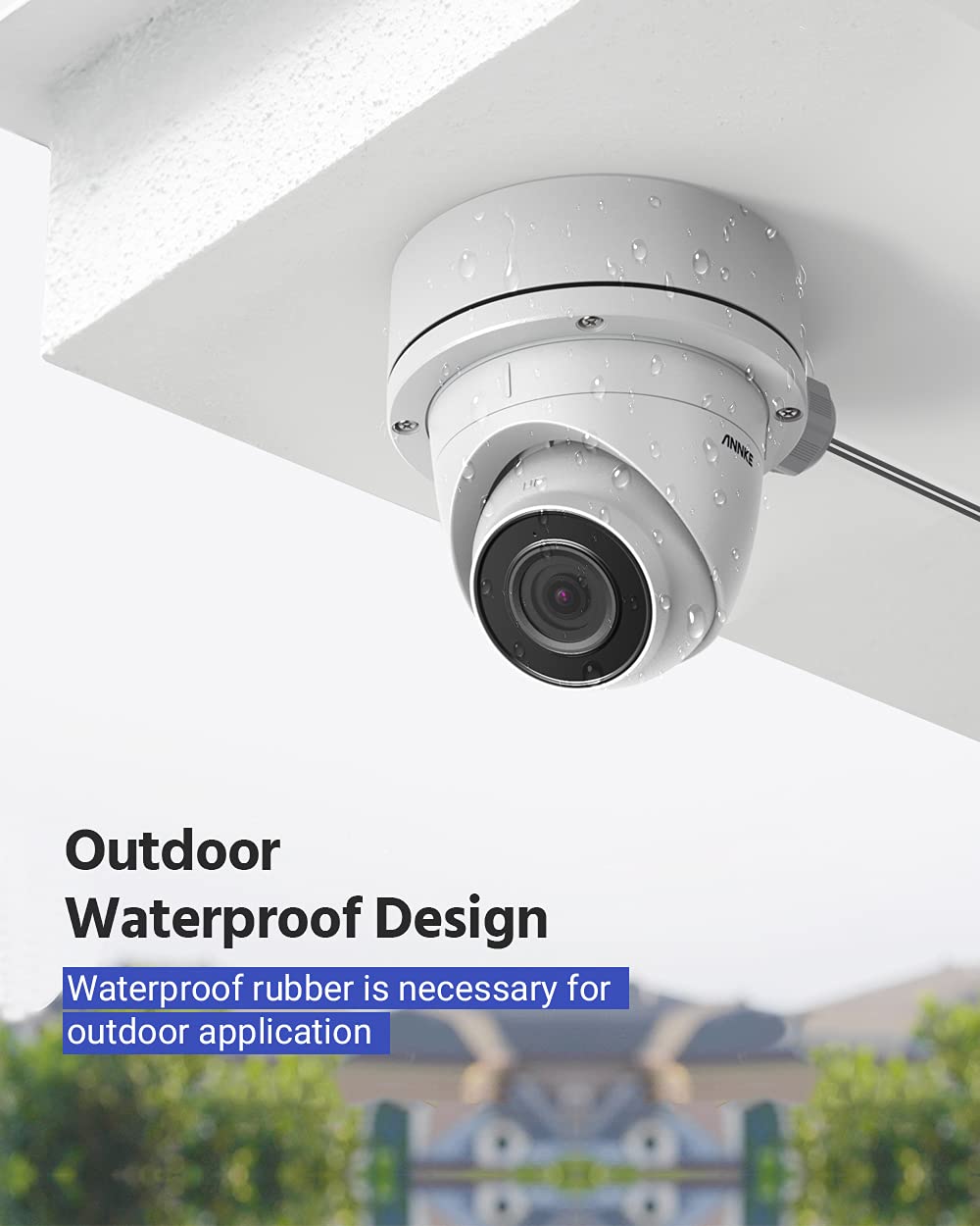 ANNKE Universal Junction Box Mount Bracket for Bullet Dome Turret PTZ Security Cameras Outdoor Waterproof Aluminum Wall Ceiling Mount Hide Cables