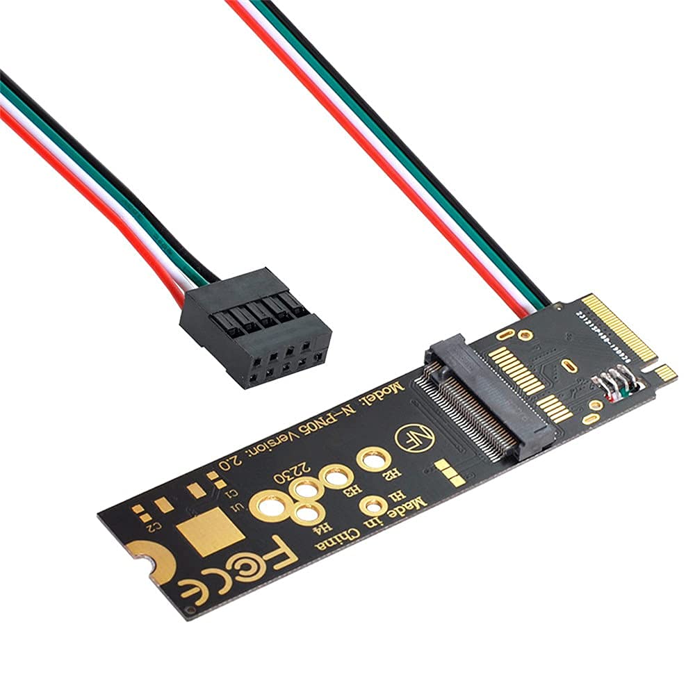 xiwai NGFF A/E-Key Card to M.2 NGFF Key-M NVME SSD Adapter for AX200