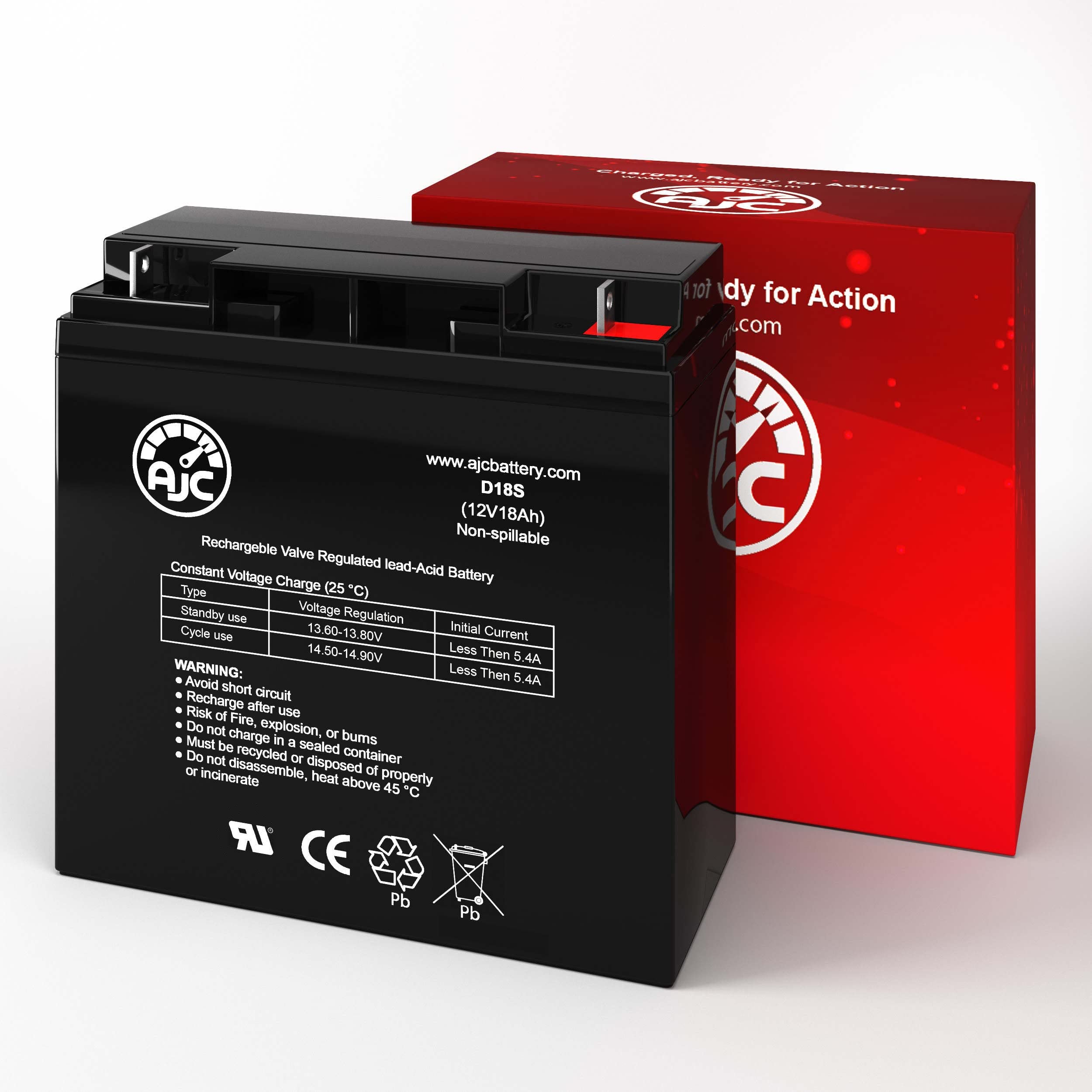 AJC Battery Compatible with Power Patrol SLA1115 12V 18Ah Sealed Lead Acid Battery