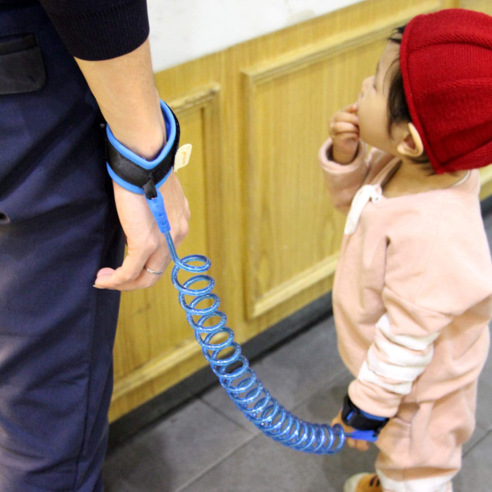 Anti Lost Wrist Link for Toddlers, Toddler Leash Wrist Baby Safety Leashes Wrists for Kids,Boys, Child (2M, Blue)
