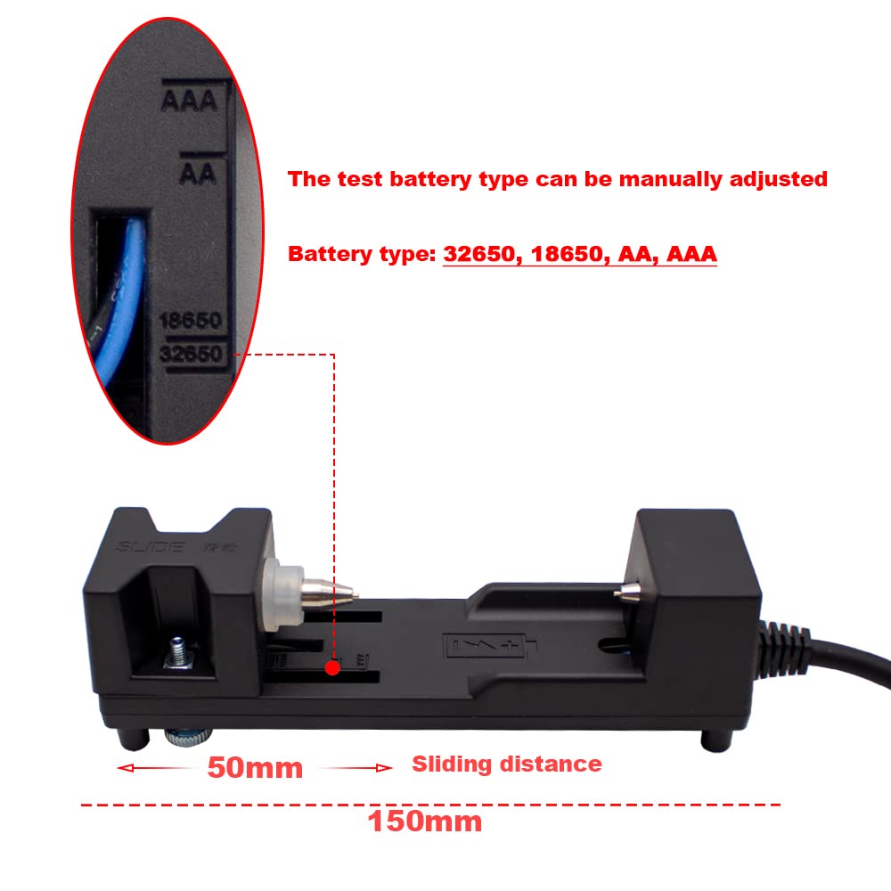 LeTkingok RC3563 Battery Tester, High Precision Handheld Battery Internal Resistance Tester Lead Lithium Nickel Chromium Battery Tester (Standard Probe)