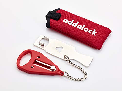Addalock the Original Portable Door Lock by Rishon Enterprises Inc. (1 Piece), for Home Security, Apartment Security Lock, Travel Door Lock, AirBNB Lock and Dorm Room Essentials