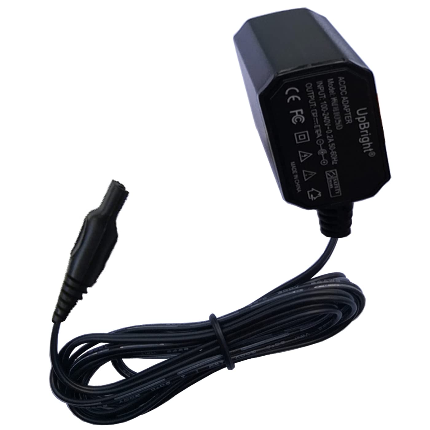 UpBright 2-Pin 5V AC Adapter Compatible with Mangroomer Ultimate Platinum Pro Self Haircut Clipper Private Groomer Lithium Max Plus+ Body Back Shaver Trimmer 1999-6 PP99-6 ZDJ050100US Battery Charger