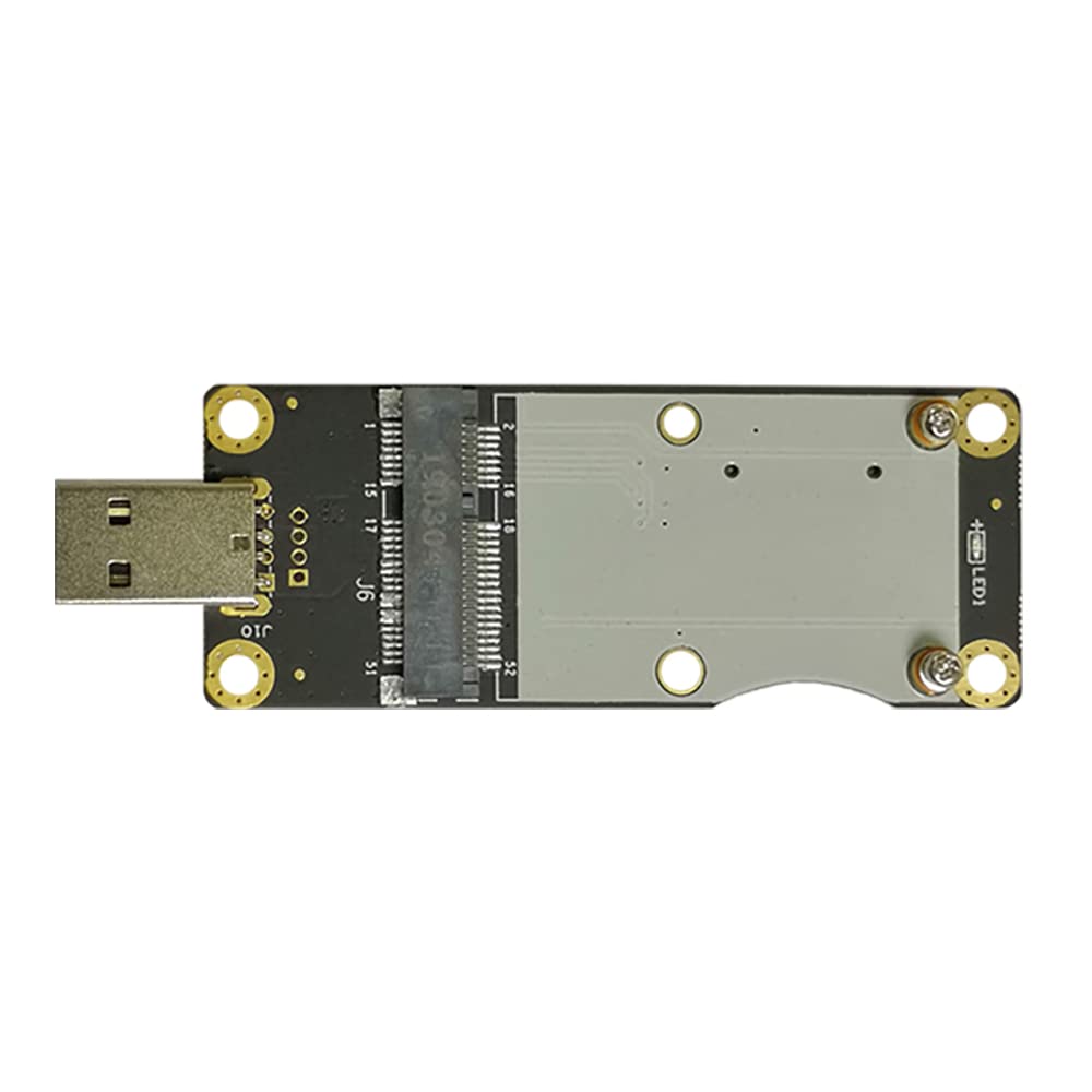 EXVIST 4G LTE Industrial Mini PCIe to USB Adapter W/SIM Card Slot for WWAN/LTE 3G/4G Module Applicable for M2M & IoT Applications Like Raspberry Pi Industrial Router IP Camera Digital Signage etc.