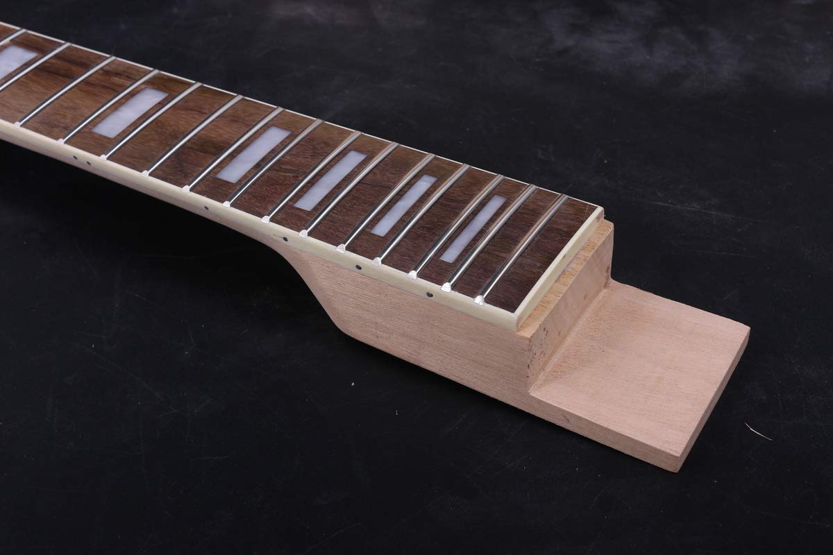 1set guitar Kit 22 Guitar Neck Guitar Body Mahogany Rosewood fine shape (Square inlay)