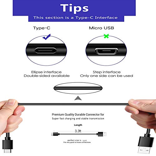 USB C Cable for Beats Flex, Fit Pro, Sony, JBL, Jabra, Bose Sport QuietComfort Earbuds, SleepBuds 2, QuietComfort 45,iPad Pro 12.9/11 2018 Galaxy Ultra S20+S10 S9 Note 10 Tab S4 Charger Charging Cord