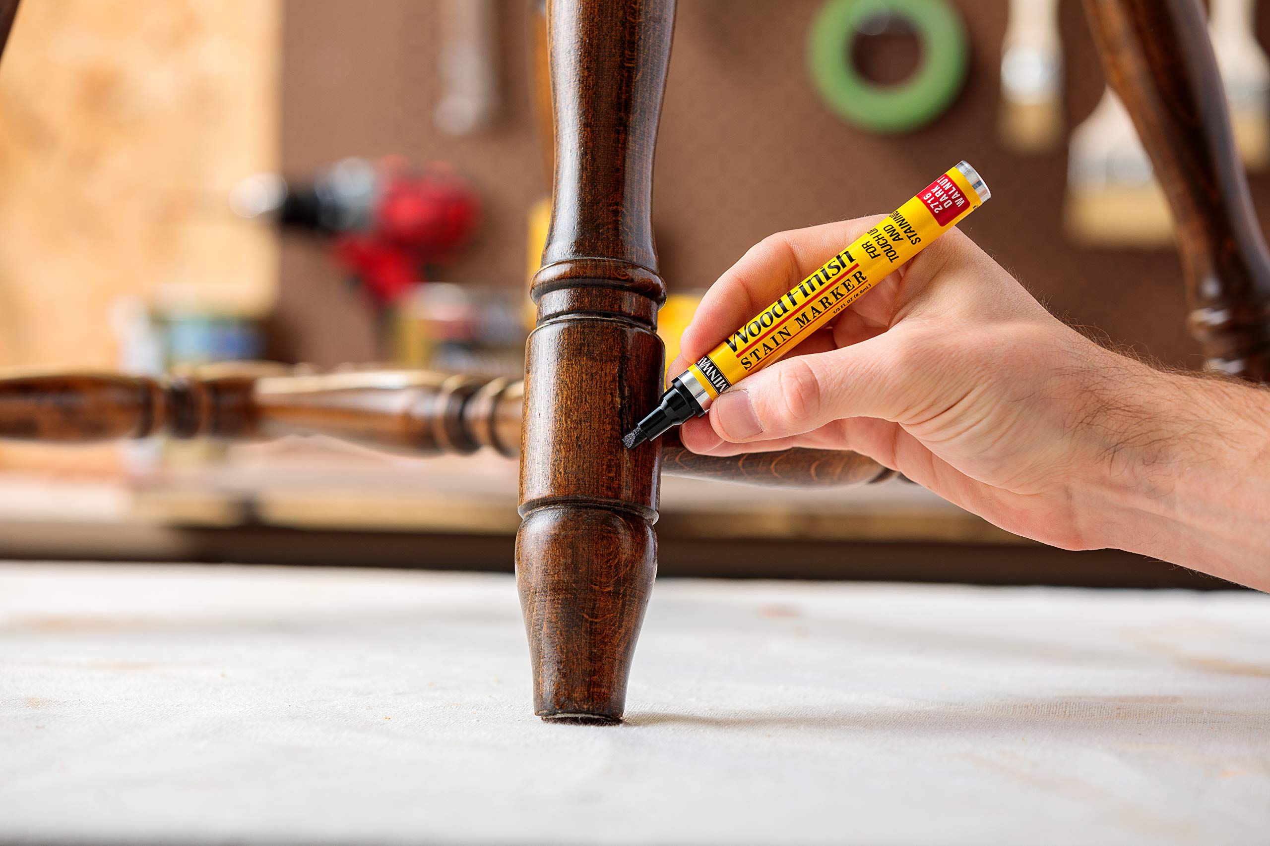1/3 oz Minwax 63490 Ebony Wood Finish Stain Marker