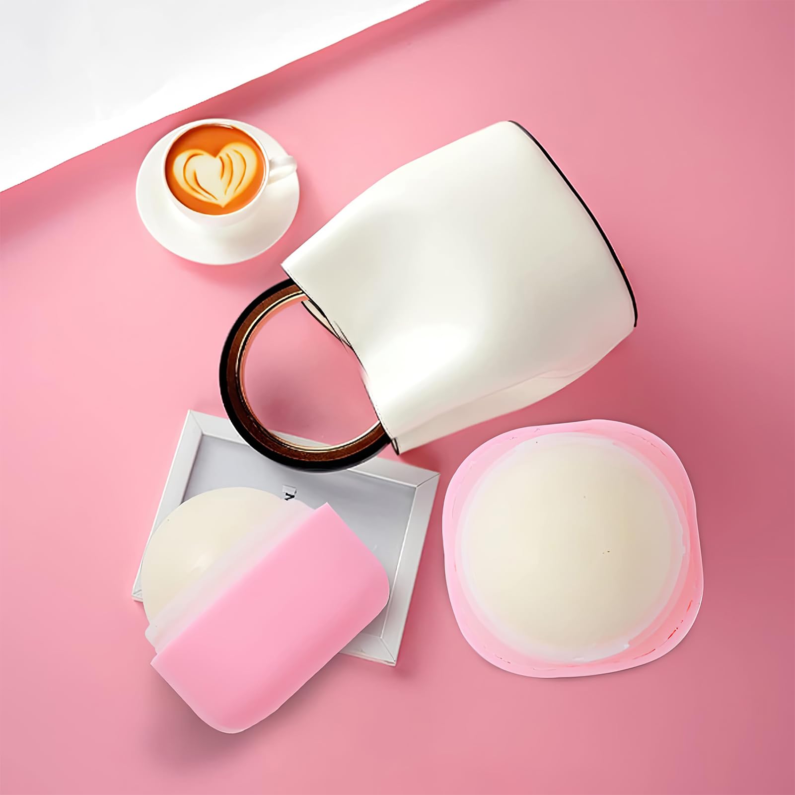0.25 oz(7g) Empty Lip Balm Square Containers Tubes Lipstick 12 Pieces for Make Natural Lip Balm Lip Care - DIY & BPA FREE (Pink)