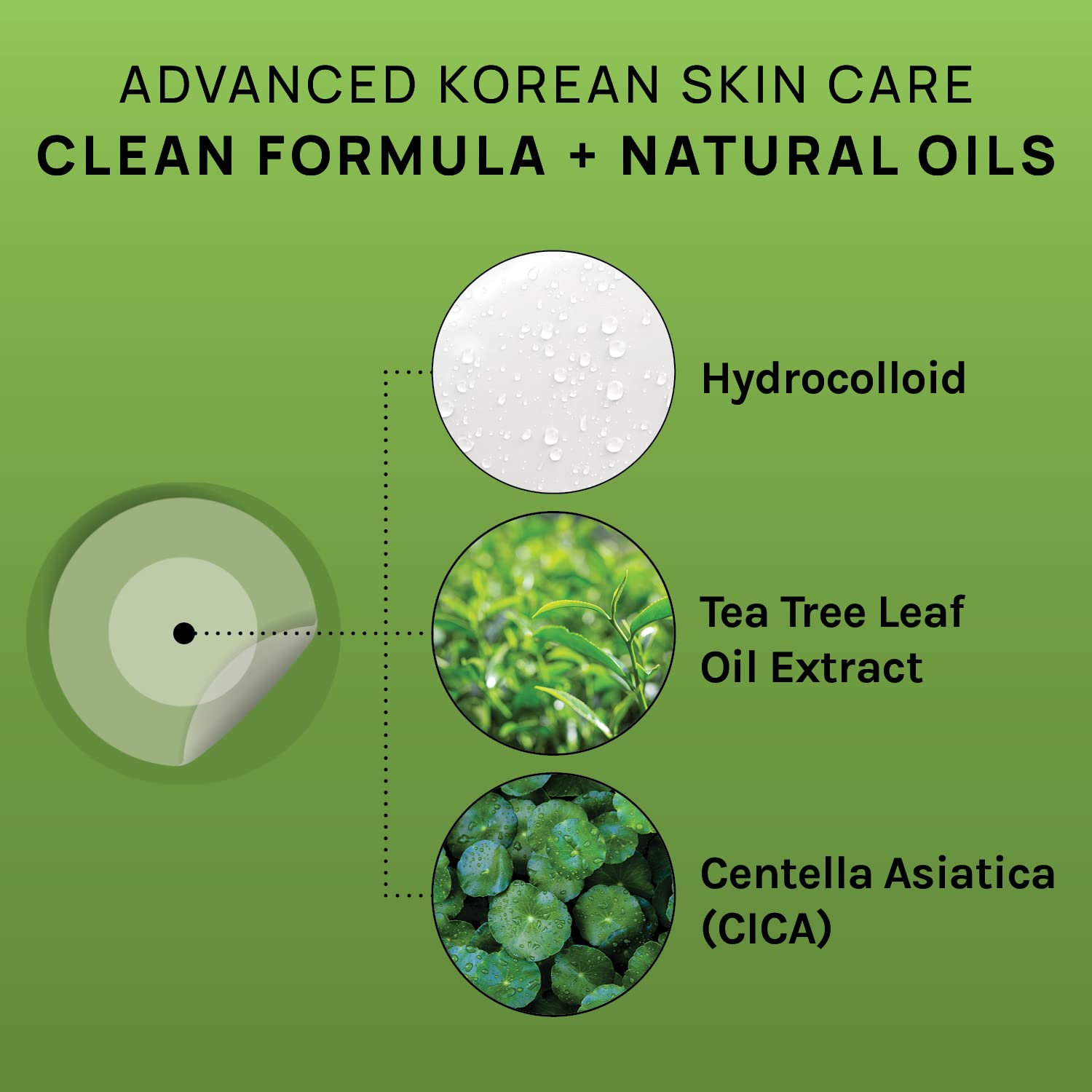 AOA STUDIO Absorbing Cover Healing Invisible Acne Patch Blemish Spot, Treatment, Facial Acne Patch Vegan, Cruelty Free, Hydrocolloid, Two Sizes 10mm 12mm (Total 84 Counts)