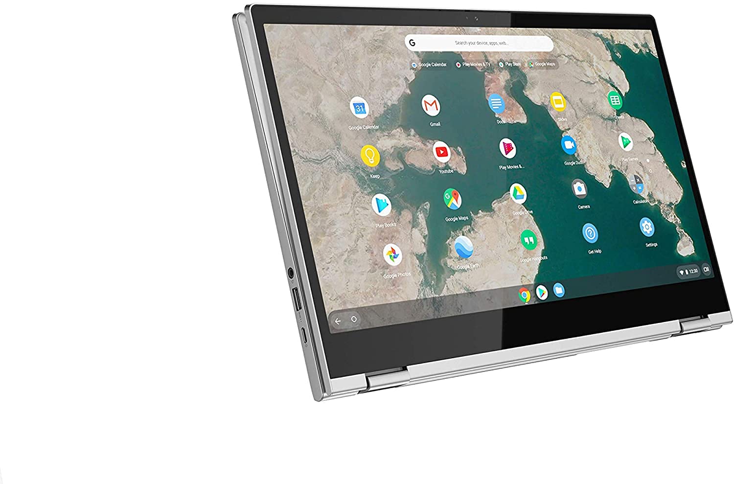 Lenovo Chromebook C340-15 Home & Business Laptop 2-in-1 (Intel i3-8130U 2-Core, 4GB RAM, 64GB SSD, Intel UHD 620, 15.6" Touch Full HD (1920x1080), WiFi, Bluetooth, Webcam, Chrome OS) with Hub