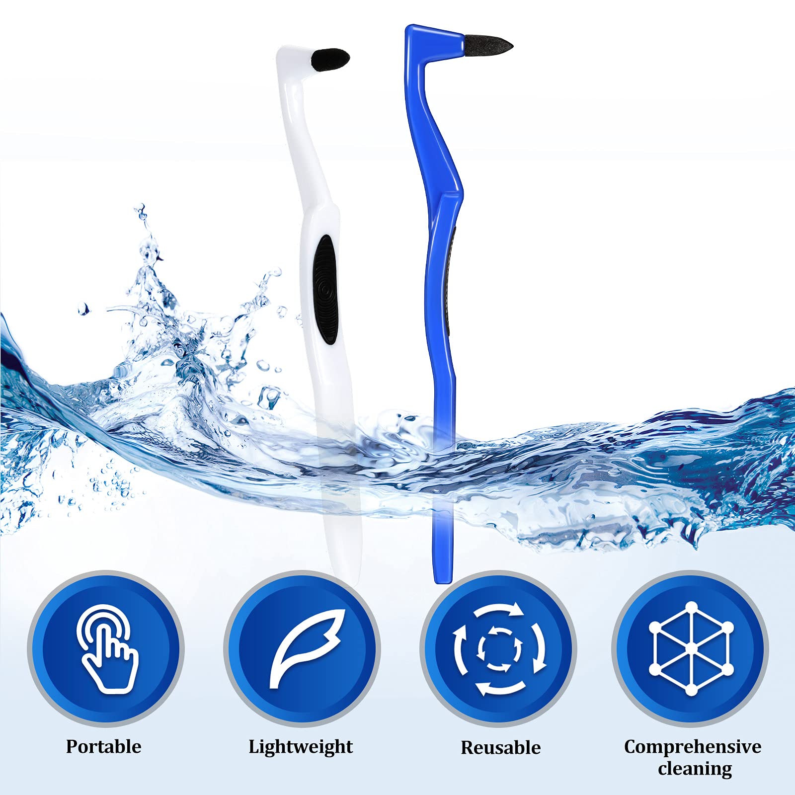 8 Pieces Tooth Stain Eraser Tooth Stain Removers Tartar Eraser Polisher Dental Plaque Tool Teeth Cleaning Kit for Teeth Whitening Polishing